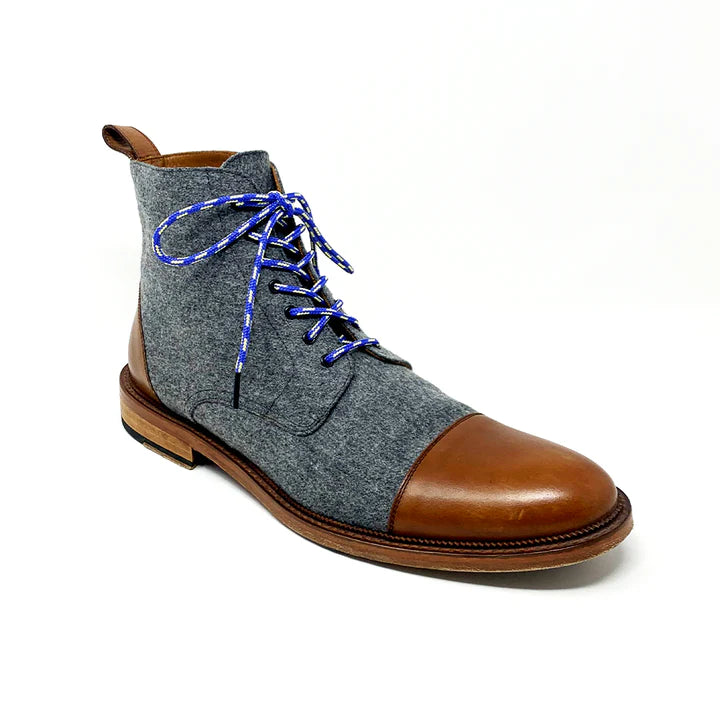 Azure & Maize Boot Laces | The Roman